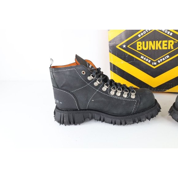 Bunker | Shoes | Deadstock Vintage 9s Mens 3 Grunge Goth Chunky Leather ...